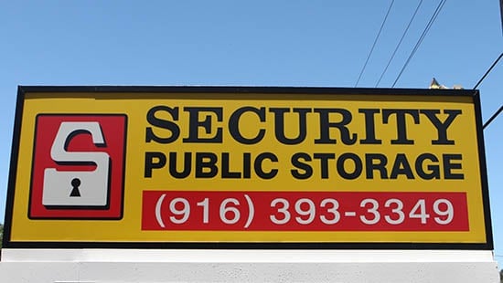 Storage Units South Sacramento | Security Public Storage